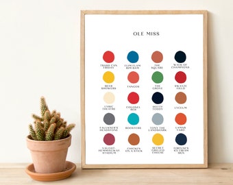 SEVENTEEN Singles Color Palette Print Modern Seventeen KPOP Poster ...