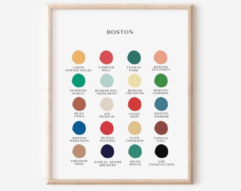 University of Alabama Color Palette Print - Etsy