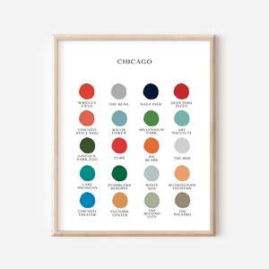 Chicago Color Palette Print - Etsy