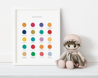 University of Alabama Color Palette Print - Etsy