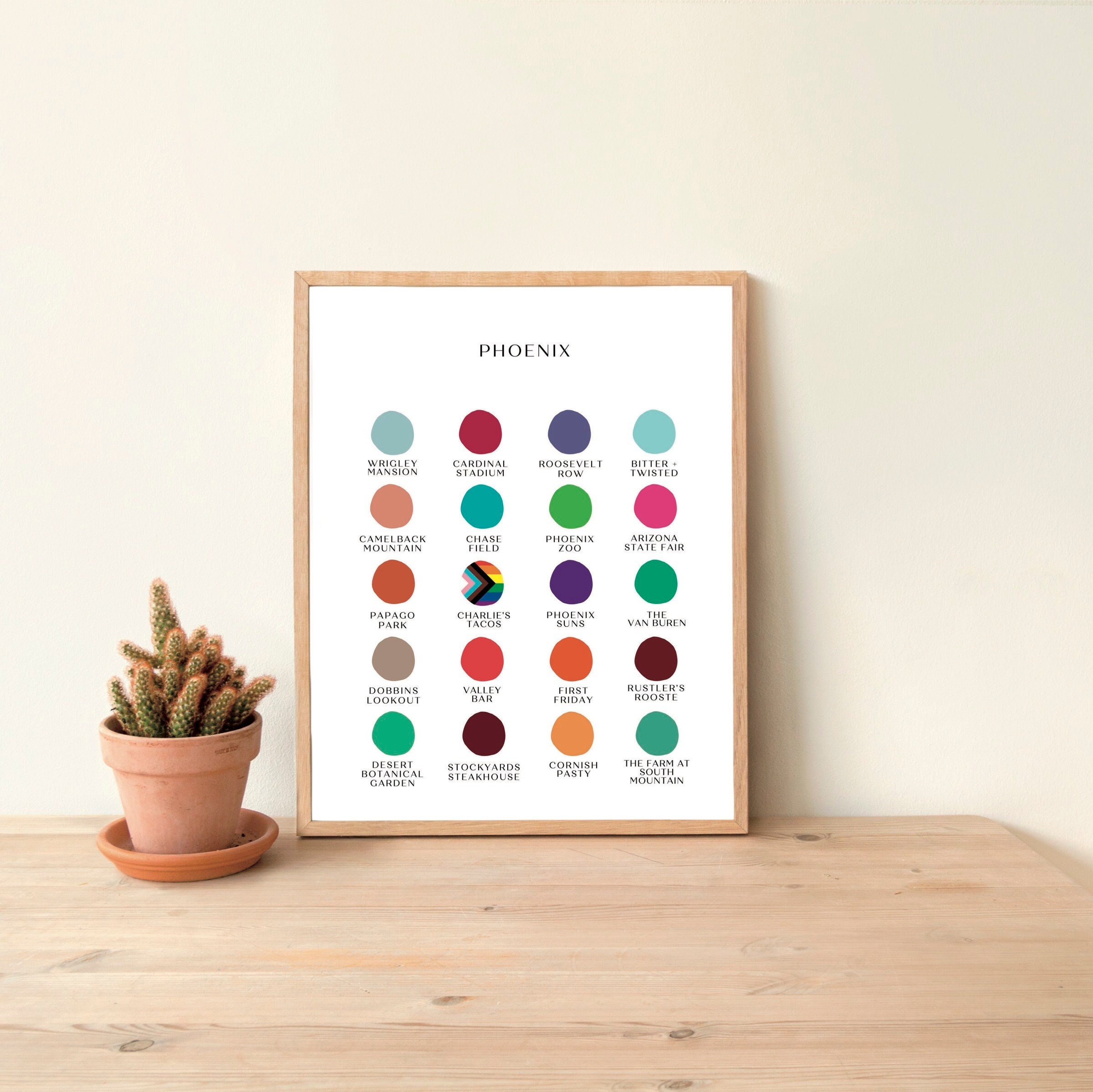 Phoenix Color Palette Print - Etsy