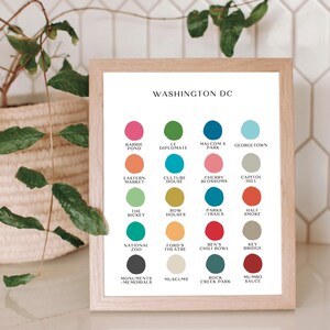 Washington DC Color Palette Print - Etsy