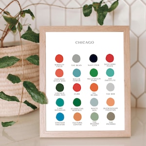 Chicago Color Palette Print - Etsy
