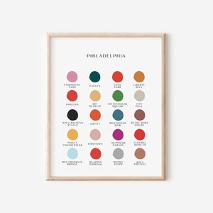 Philadelphia Color Palette Print - Etsy