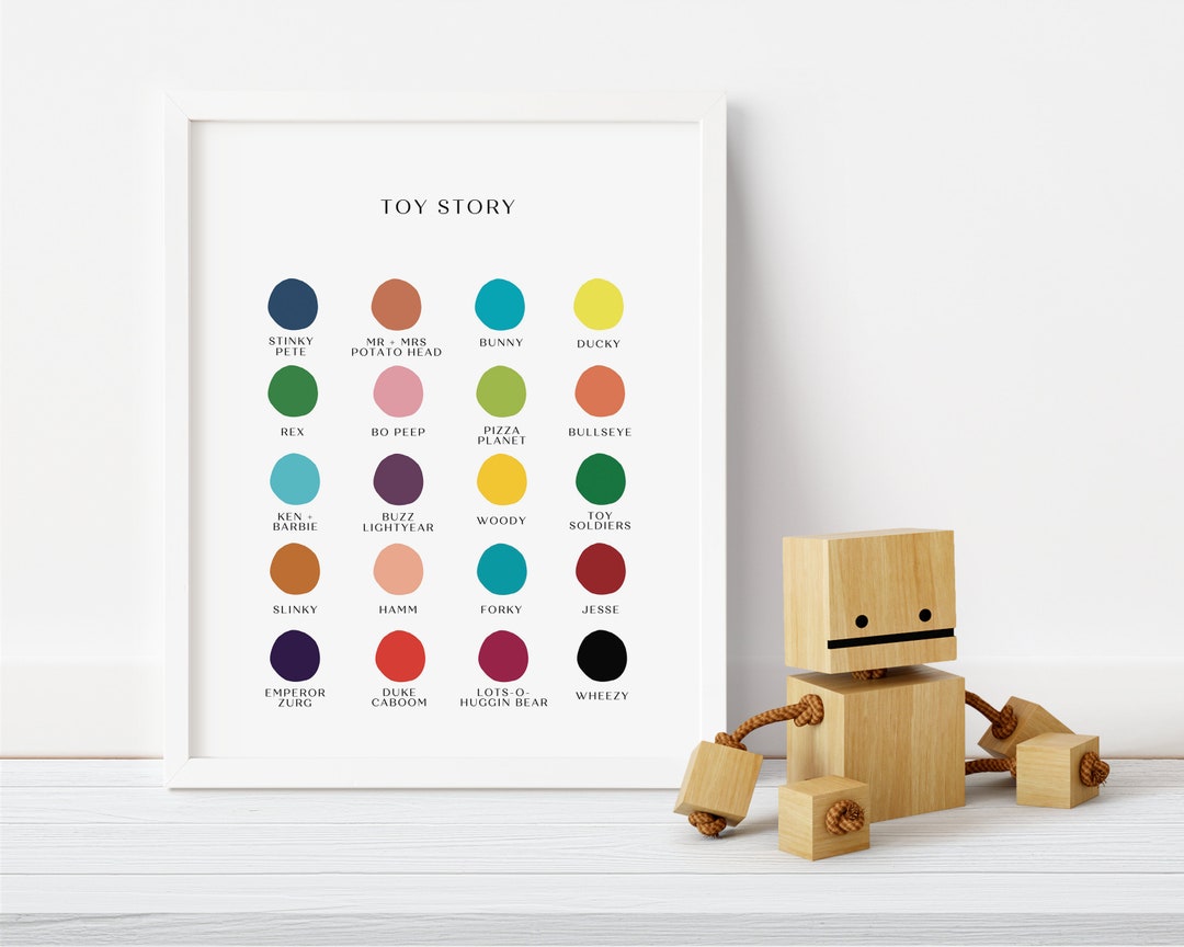 Toy Story Color Palette Mock - Etsy