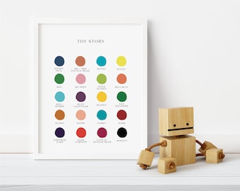Toy Story Color Palette - Etsy