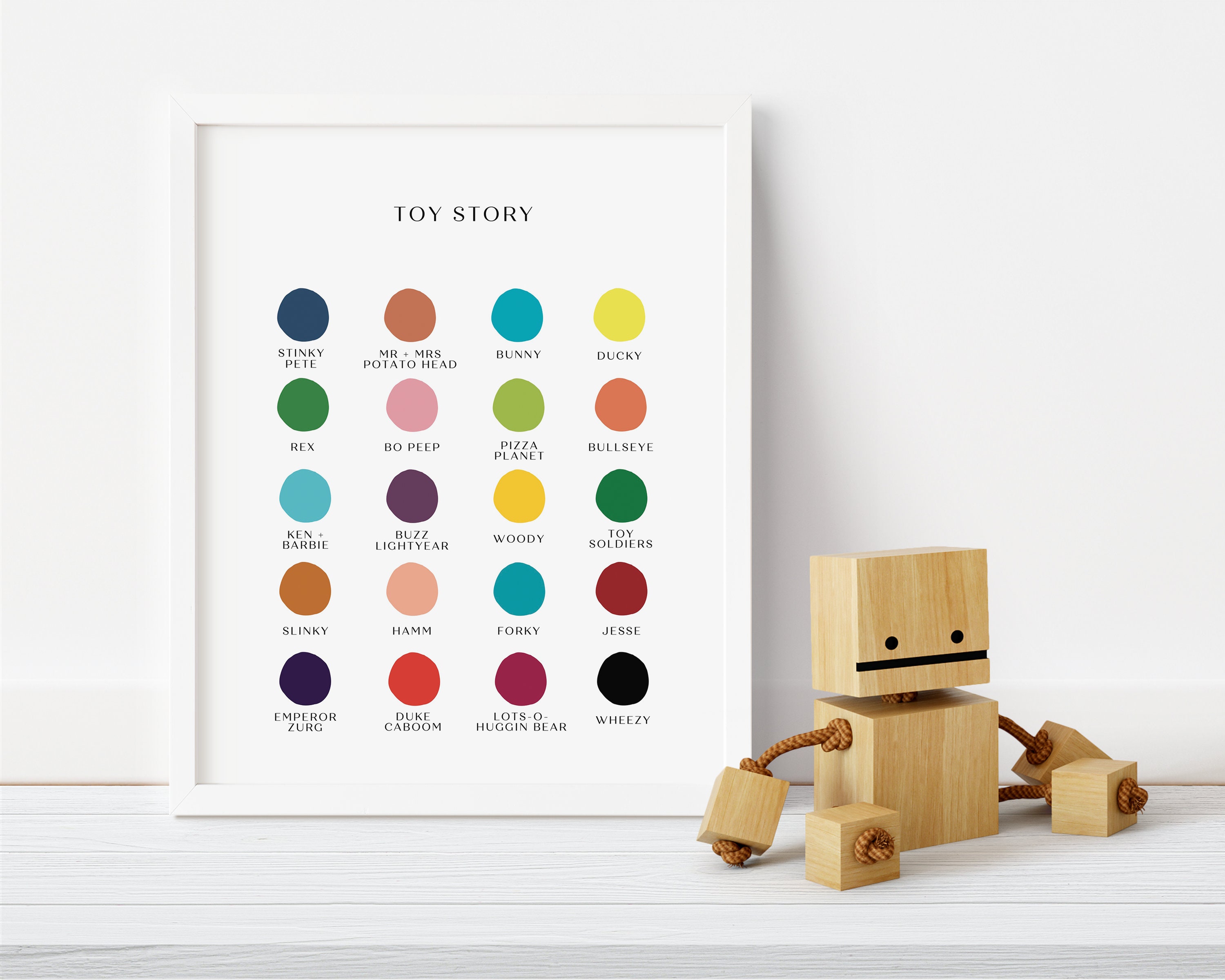 Toy Story Color Palette Mock - Etsy