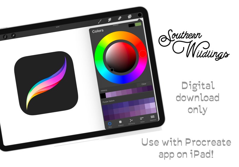 Thanksgiving Procreate Color Palette Holiday Colors Procreate Swatches File Etsy