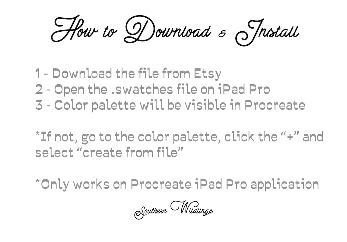 Scottish Highlands Procreate Color Palette, Soft Colors, Procreate ...