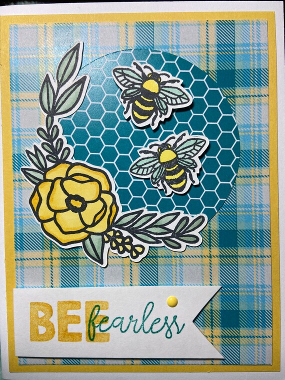 Handmade Bee Fearless Card - Etsy