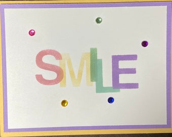 Handmade Smile Card | Etsy