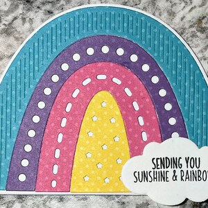 DIY Rainbow Shaped Card Kit Handmade Cards 4 Cards 4 Papers Could Be ...