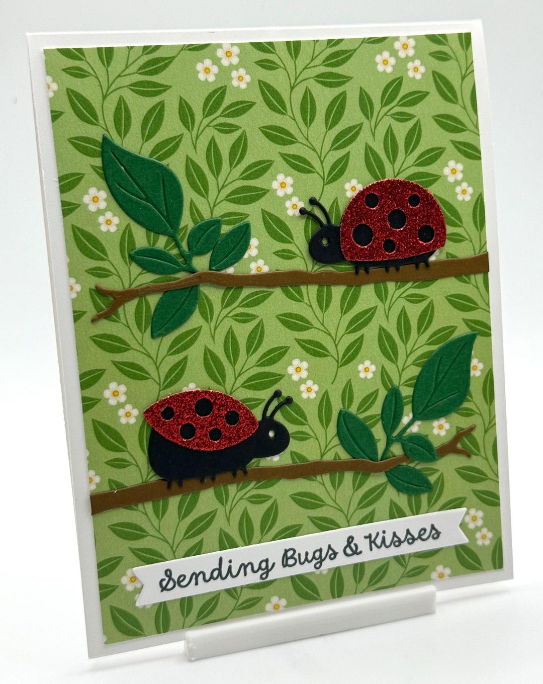 Handmade Sending Bugs and Kisses Ladybugs and Glitter - Etsy