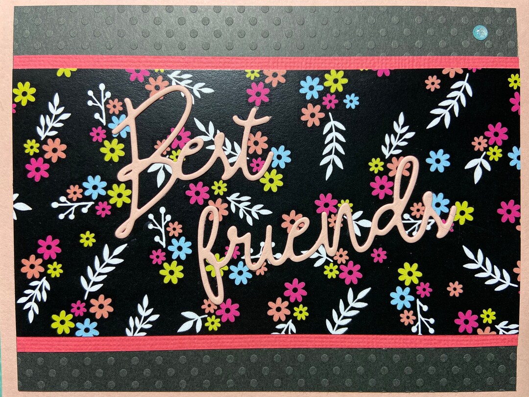 Handmade Best Friends Card - Etsy