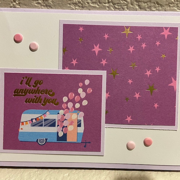 Handmade Rv Birthday Card - Etsy