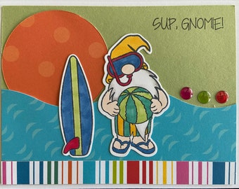 Handmade Happy Birthday Gnomie Card Colors May Vary - Etsy