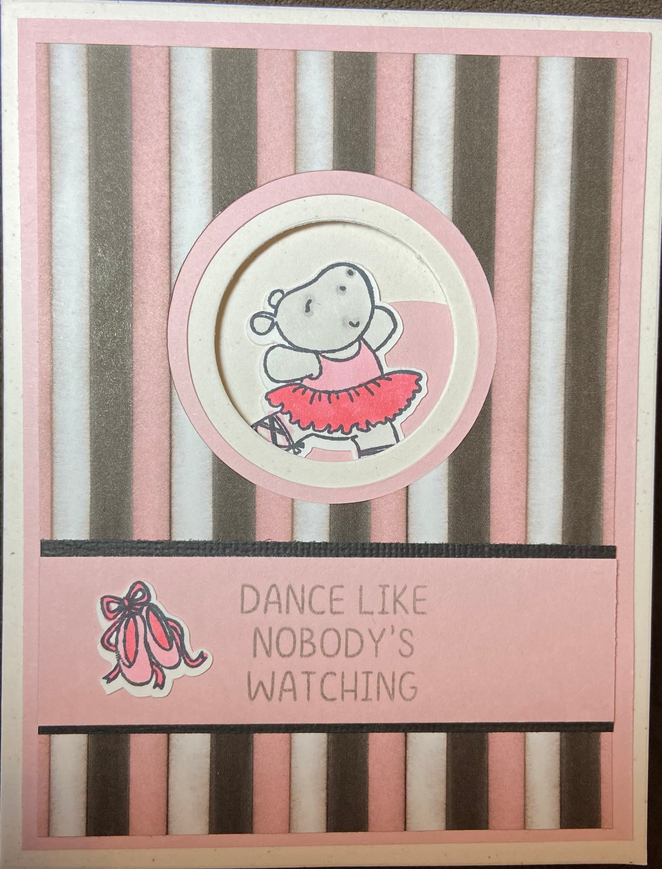 Handmade Dance Like Nobody’s Watching Hippo Ballerina Card - Etsy