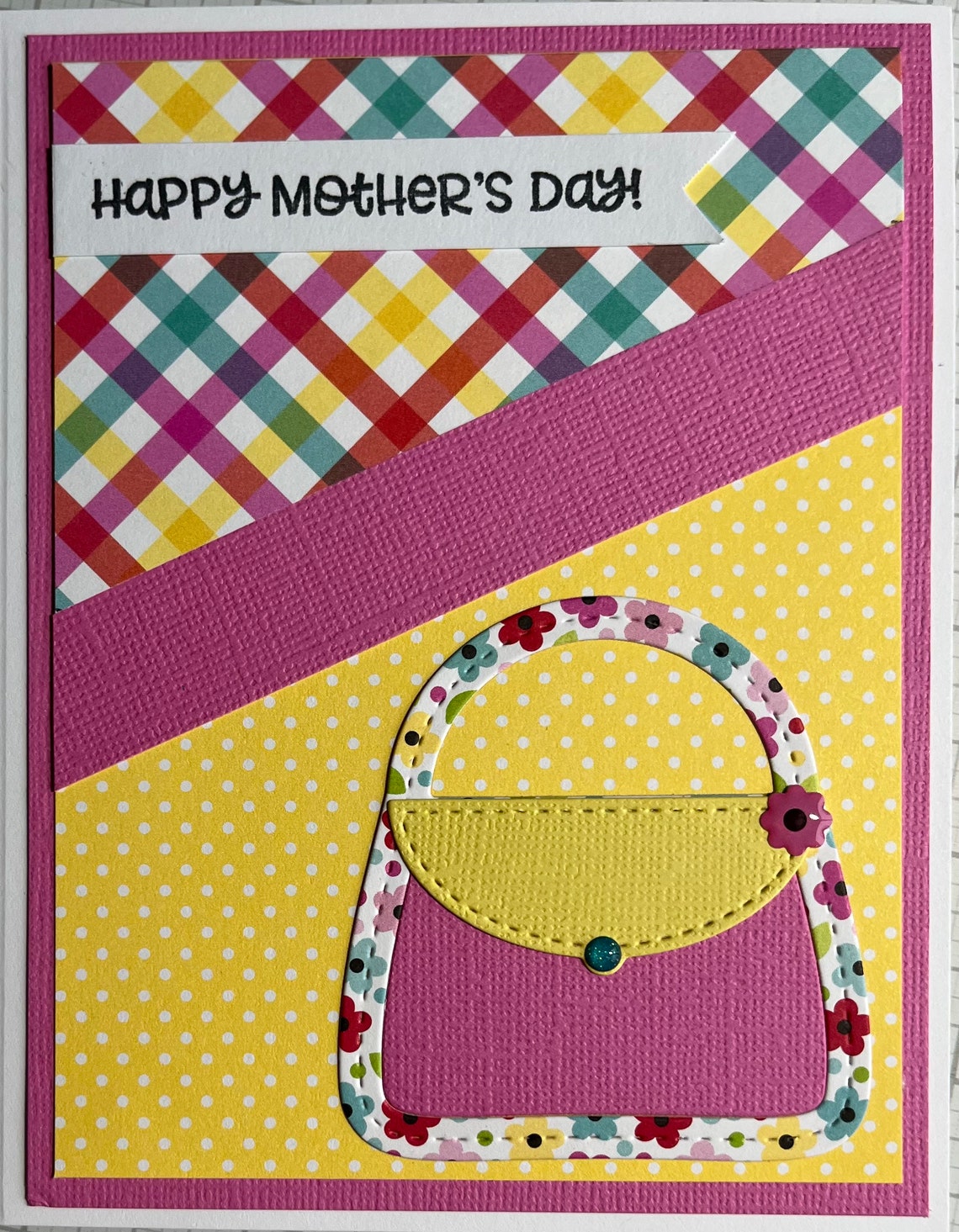 DIY Handmade Mother’s Day Purse Card Makes 4 Cards - Etsy