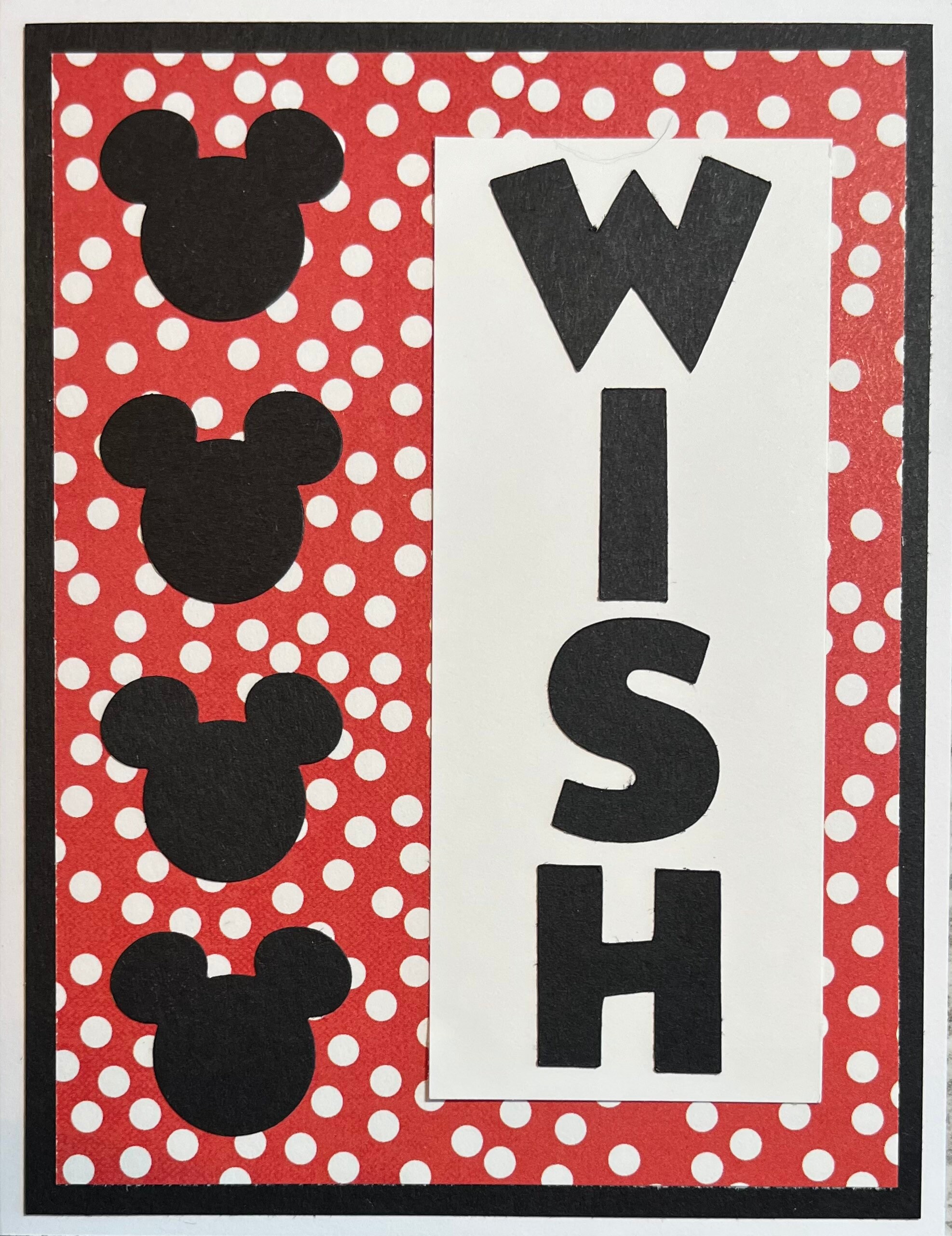 Handmade Disney Wish Birthday Card With Mickey Ears - Etsy
