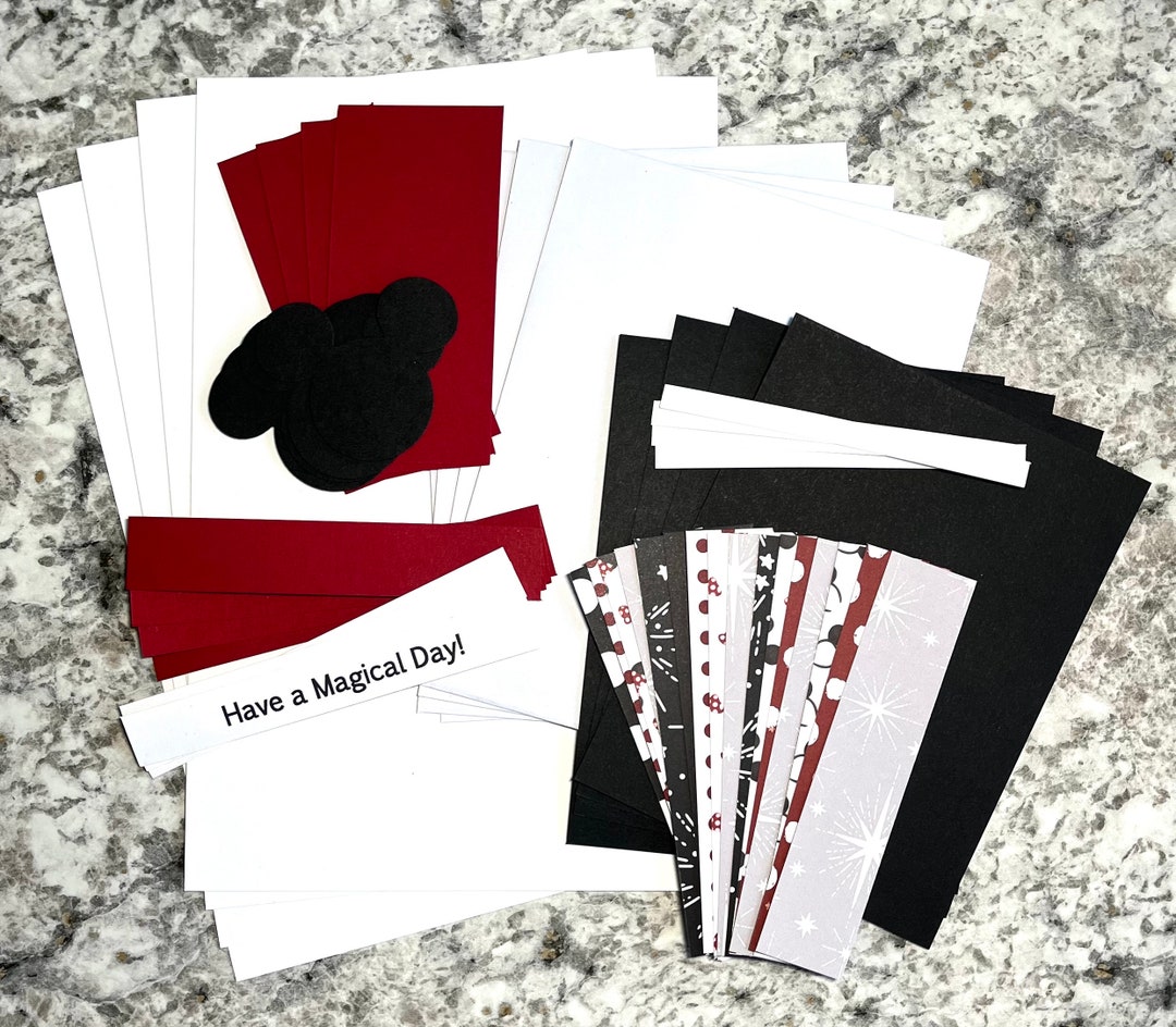 DIY Disney Have A Magical Day Birthday Card Kit 4 Cards Mickey Ears ...