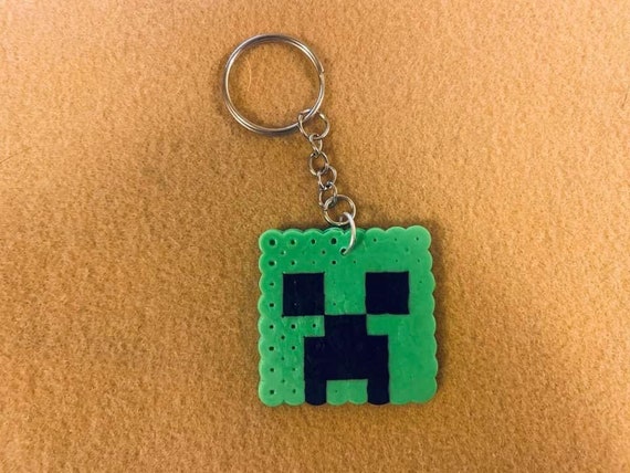 Zombie Perler Bead Keychain | Etsy