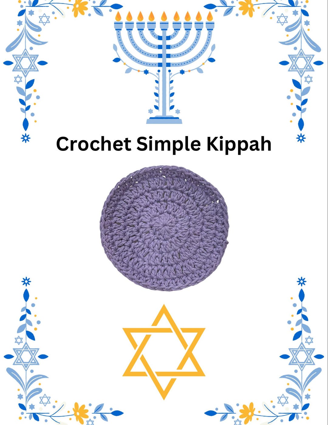 Crochet Simple Kippah Pattern - PATTERN ONLY! - Etsy