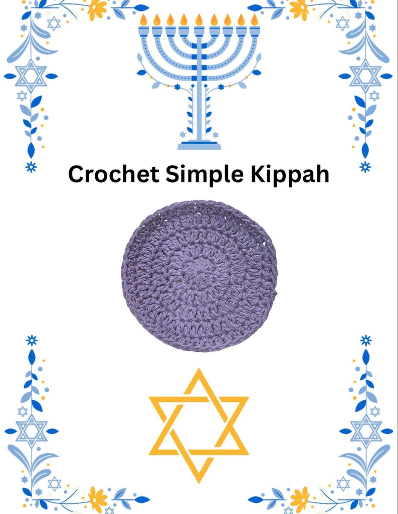 Crochet Simple Kippah Pattern - PATTERN ONLY! - Etsy