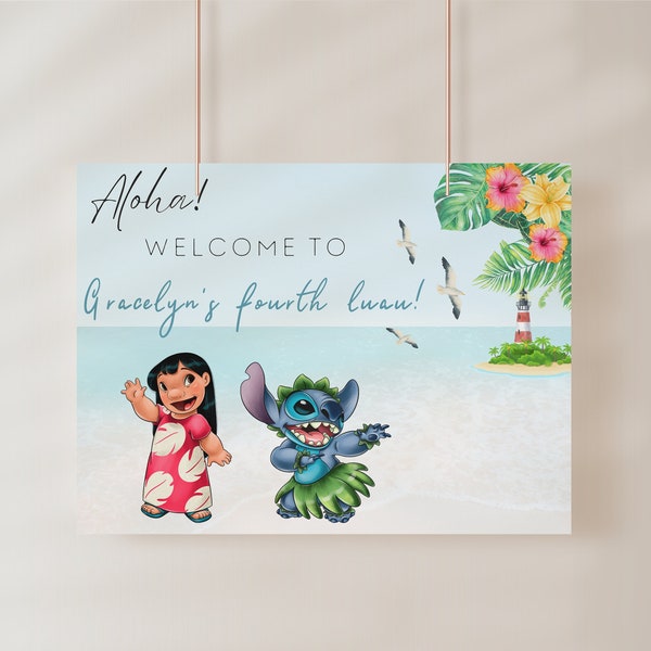 Lilo and Stitch Welcome Party Poster - Etsy