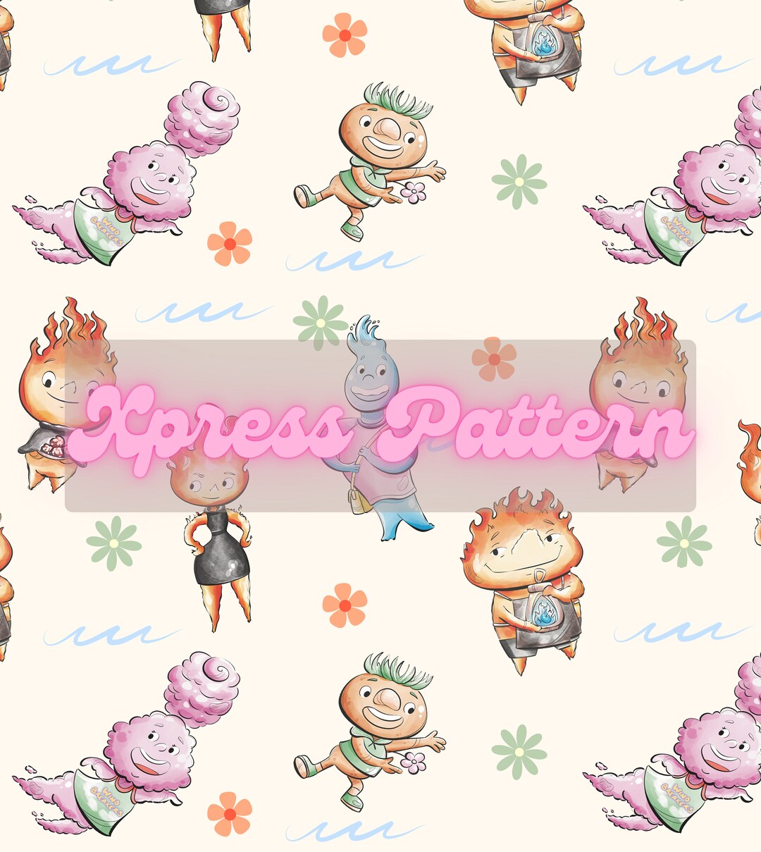 Elemental Paper Pattern, Elemental Seamless Patterns, Digital Paper PNG ...