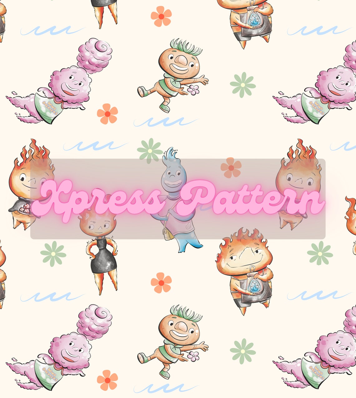 Elemental Paper Pattern, Elemental Seamless Patterns, Digital Paper PNG ...