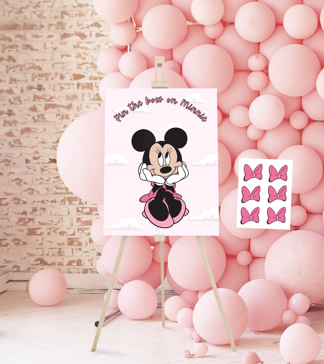 Digital Minnie Mouse and Mickey Party Games, Minnie Poster, Printable ...