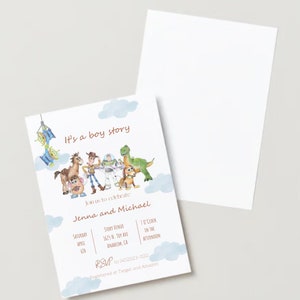 It’s a Boy Story Baby Shower Invitation, Toy Story Digital and ...
