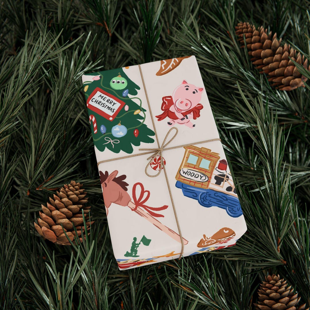 Toy Story Christmas Wrapping Papers, Festive Holiday Gift Wrap, Cute ...