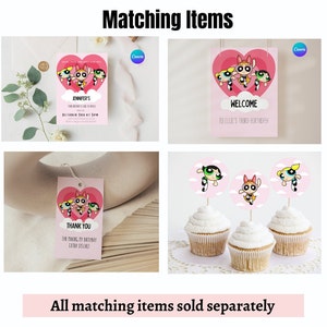 Powerpuff Girls Thank You Tags, Printable Thank You Tags - Etsy