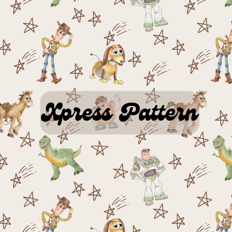 Toy Story Digital Paper Pattern, Toy Story Seamless Patterns, Digital ...