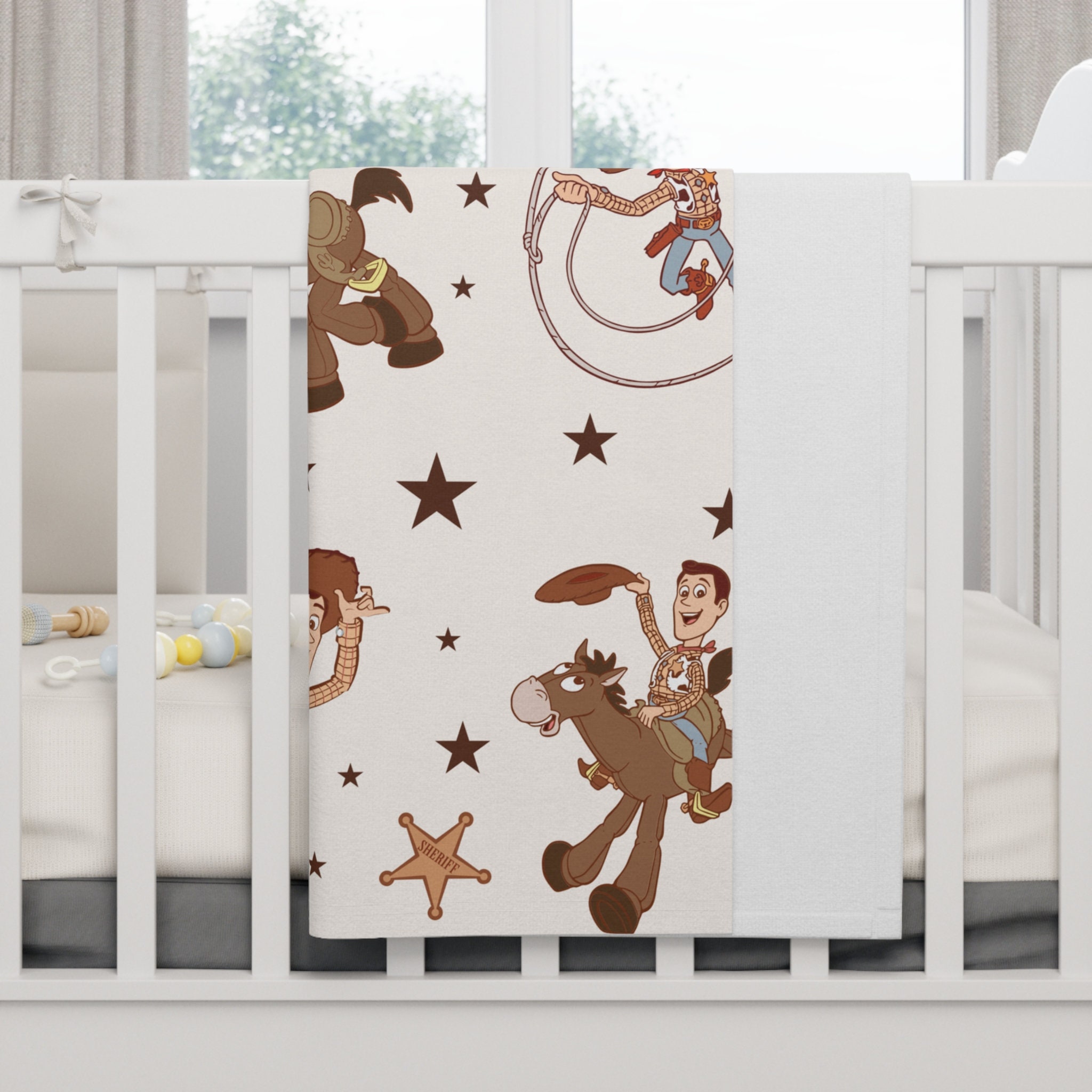 Toy Story Soft Fleece Baby Blanket, Woody Nursery Blanket, Gift for ...