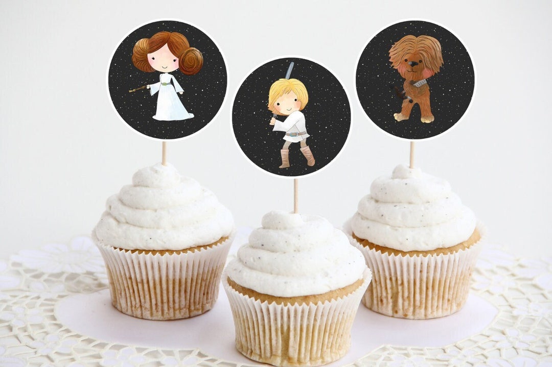 Star Wars Cupcake Toppers, Printable Cupcake Topper, Star Wars Birthday ...