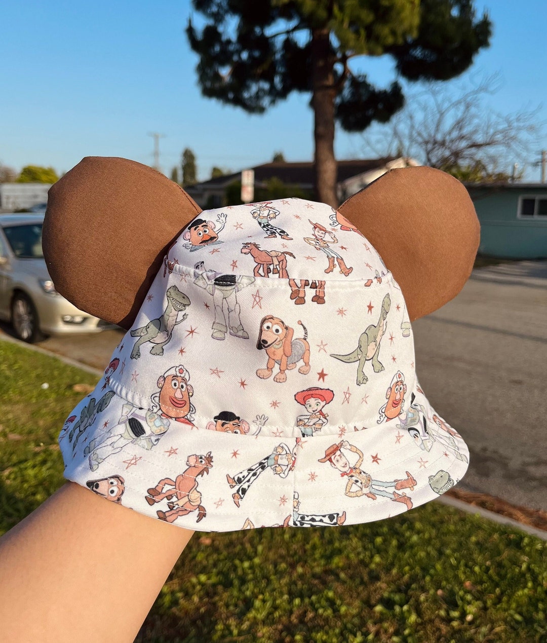 Toy Story Bucket Hat With Mickey Ears, Disney Hat With Ears, Disney ...