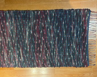 Maroon Rag Rug - Etsy