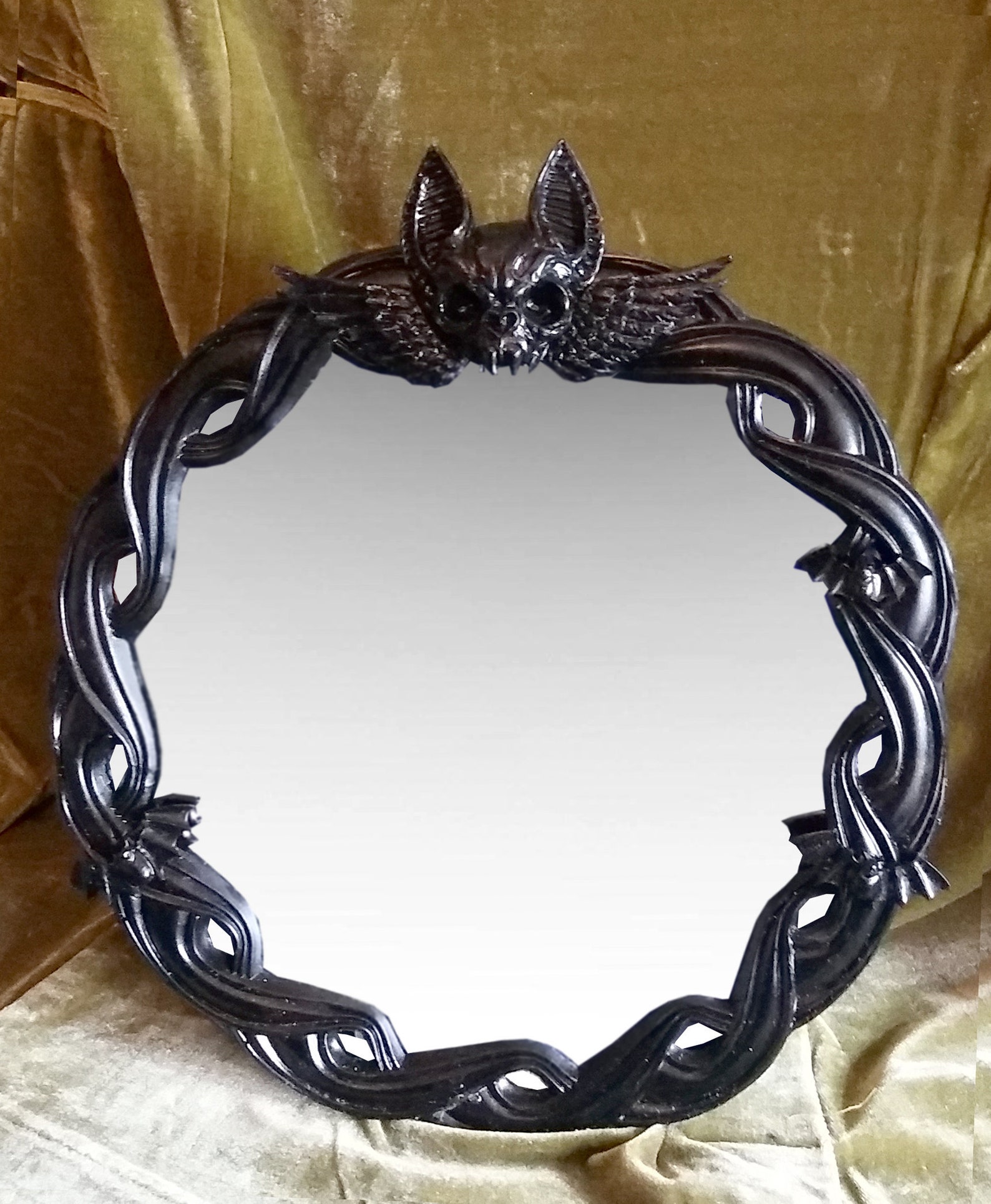 Gothic Vampire Bat Wall Mirror Handmade Made to Order | Etsy