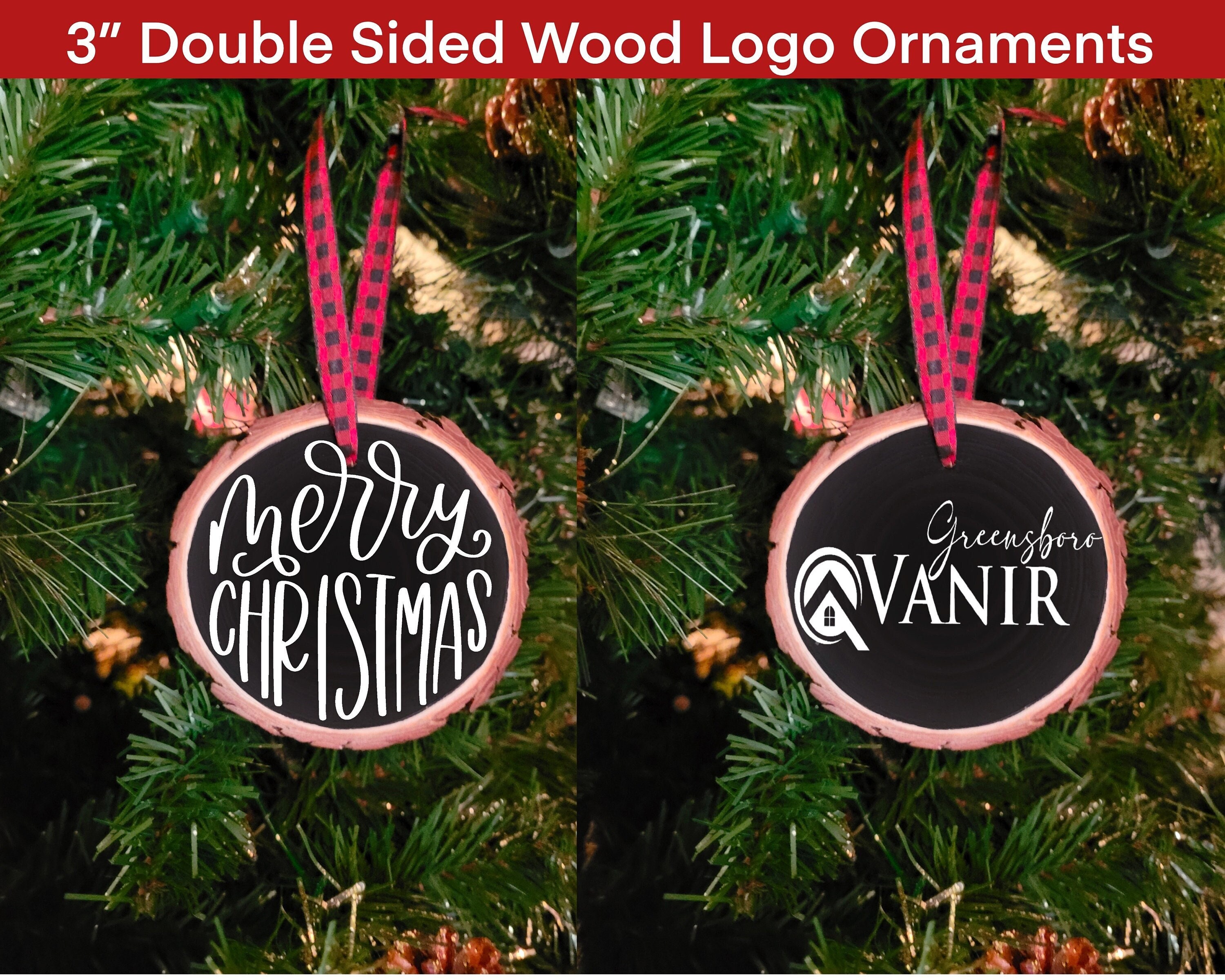 75 Business Logo Ornament, Company Logo Ornaments, Personalized ...