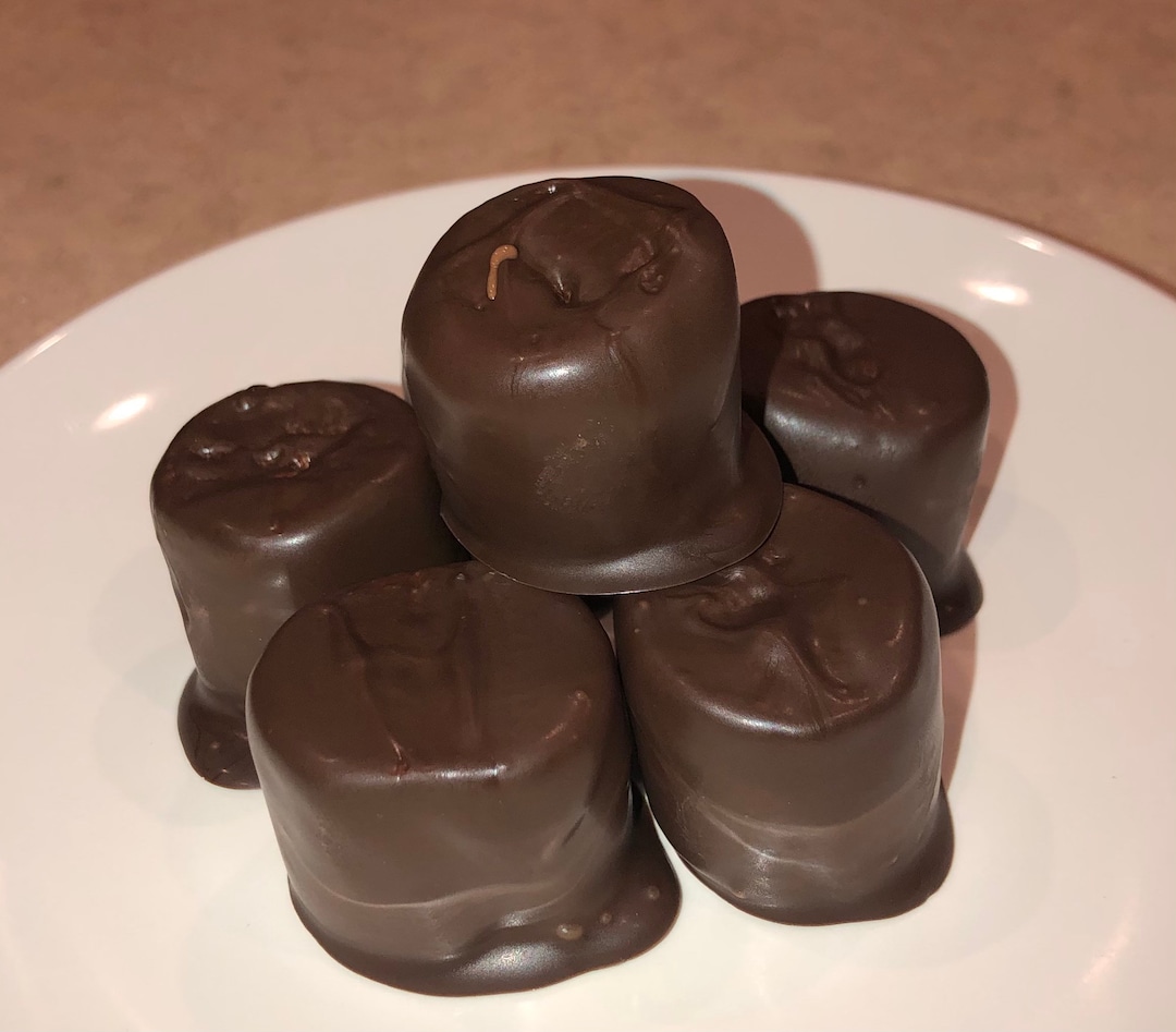Dark Chocolate Dipped Marshmallows - Etsy