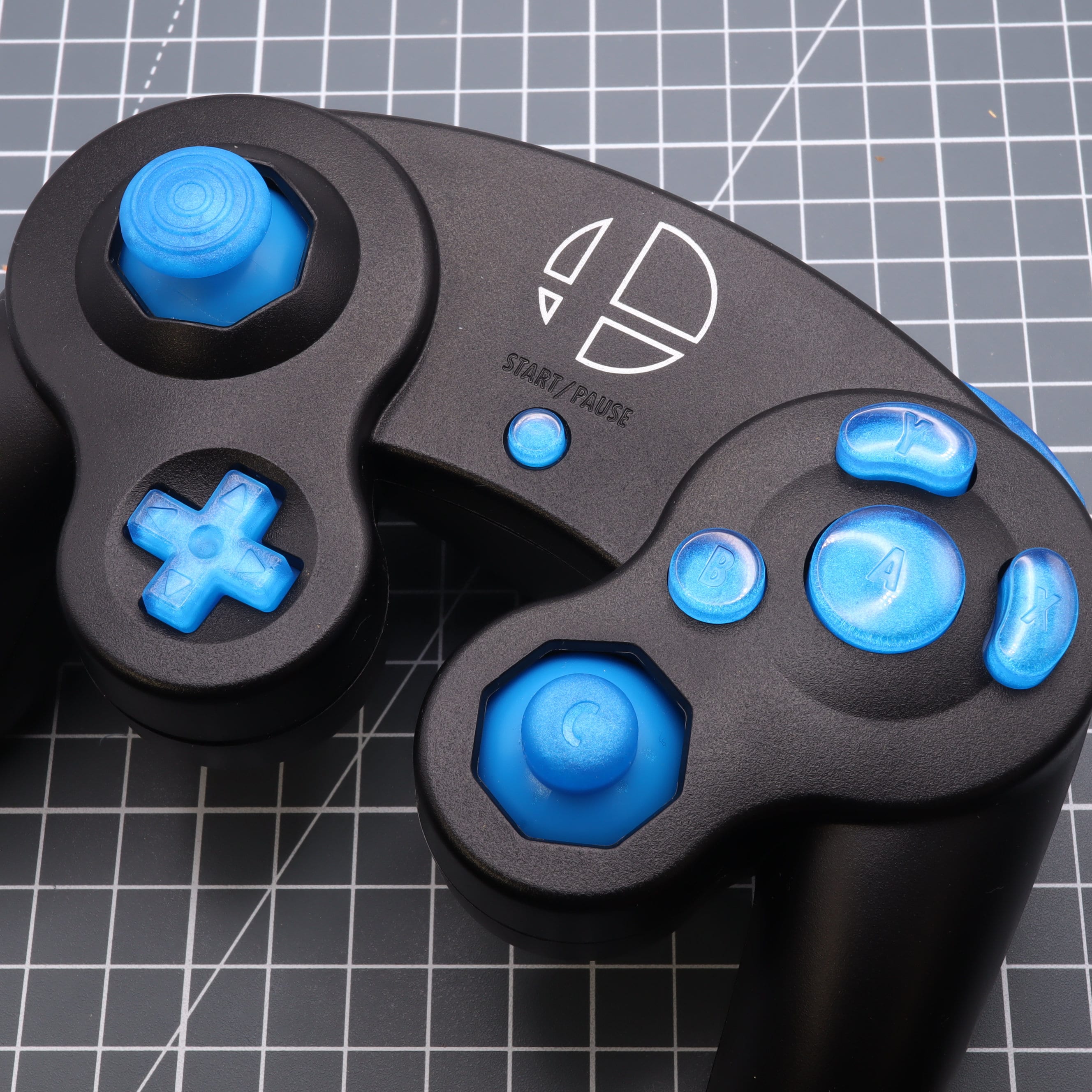 Nintendo Gamecube Custom Resin Buttons Blueberry Candy Blue - Etsy