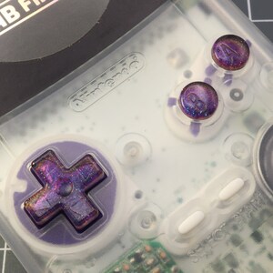 Game Boy Color Custom Resin Buttons Cosmic Purple - Etsy
