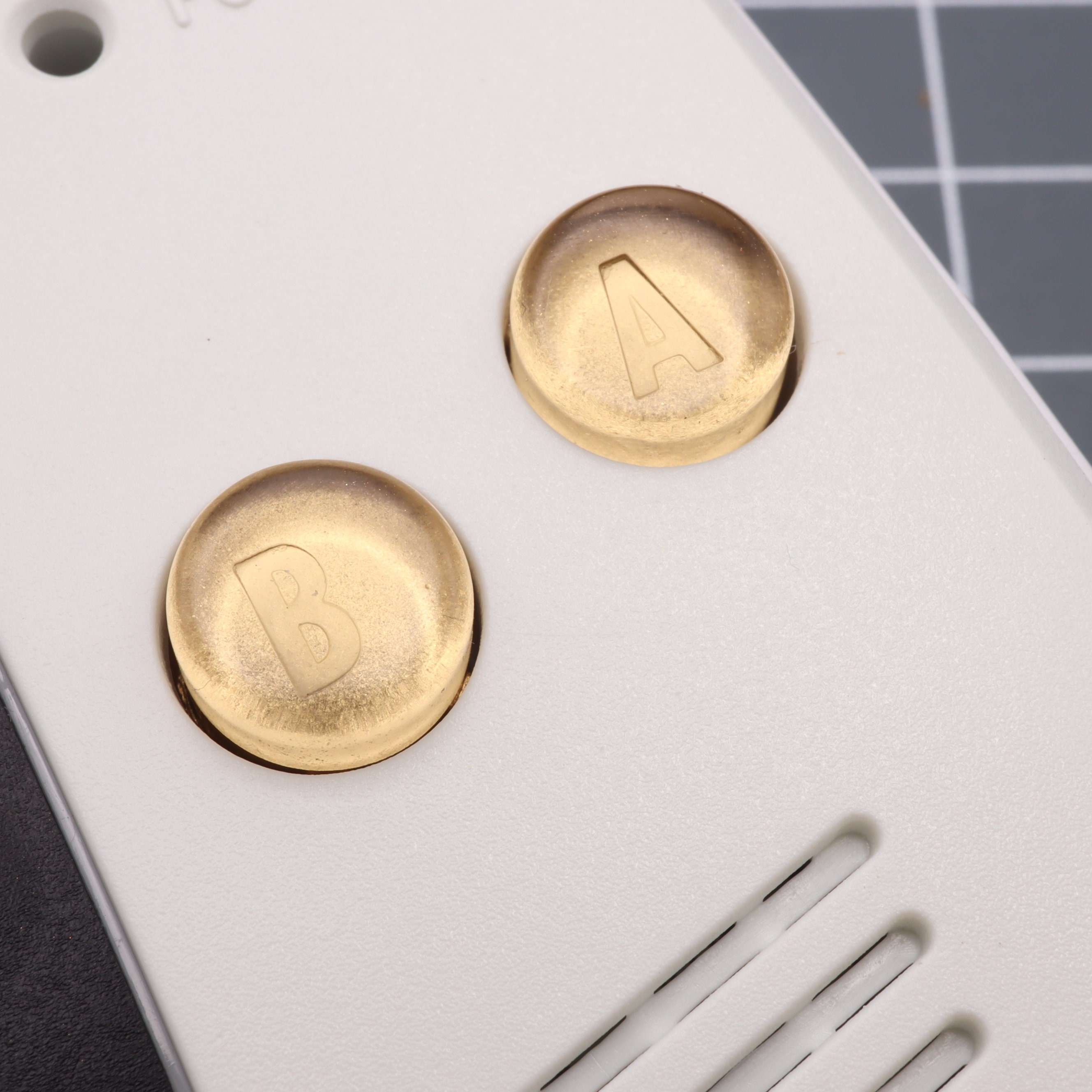 Game Boy Advance Custom Resin Buttons Metallic Gold - Etsy