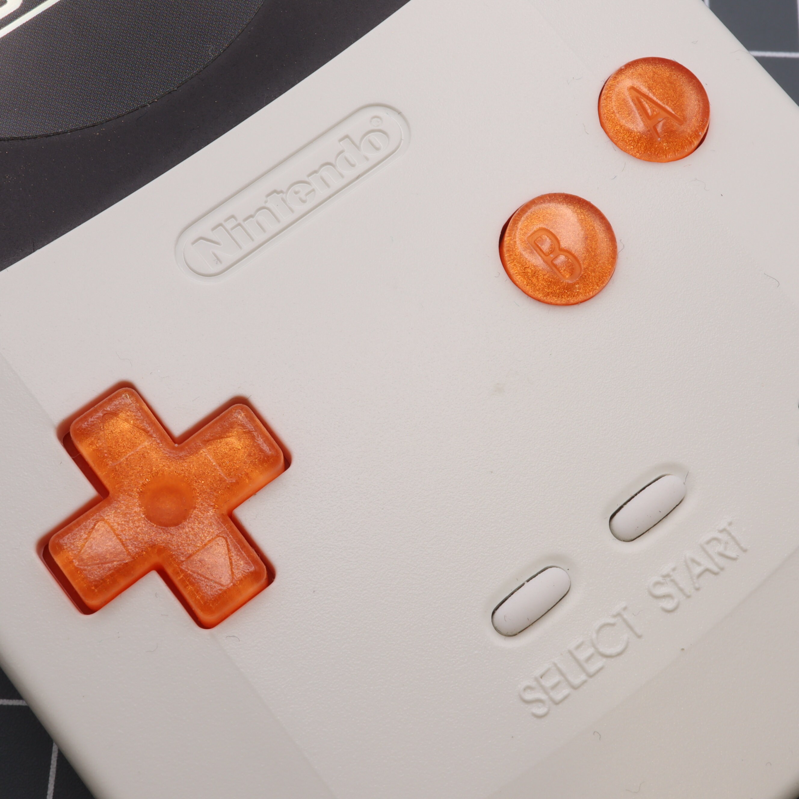 Game Boy Color Custom Resin Buttons Orange Candy - Etsy