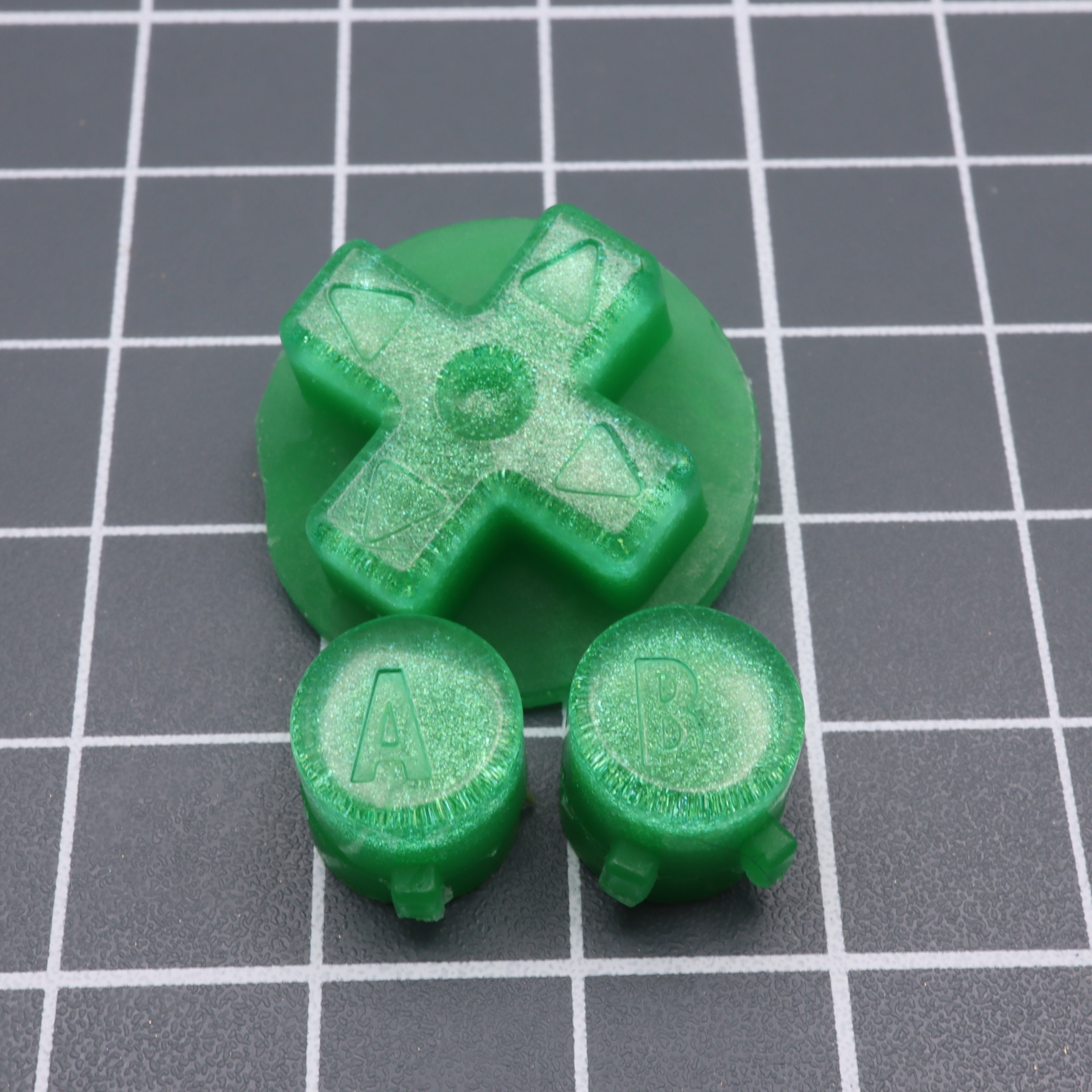Game Boy Advance Custom Resin Buttons Lime Candy - Etsy