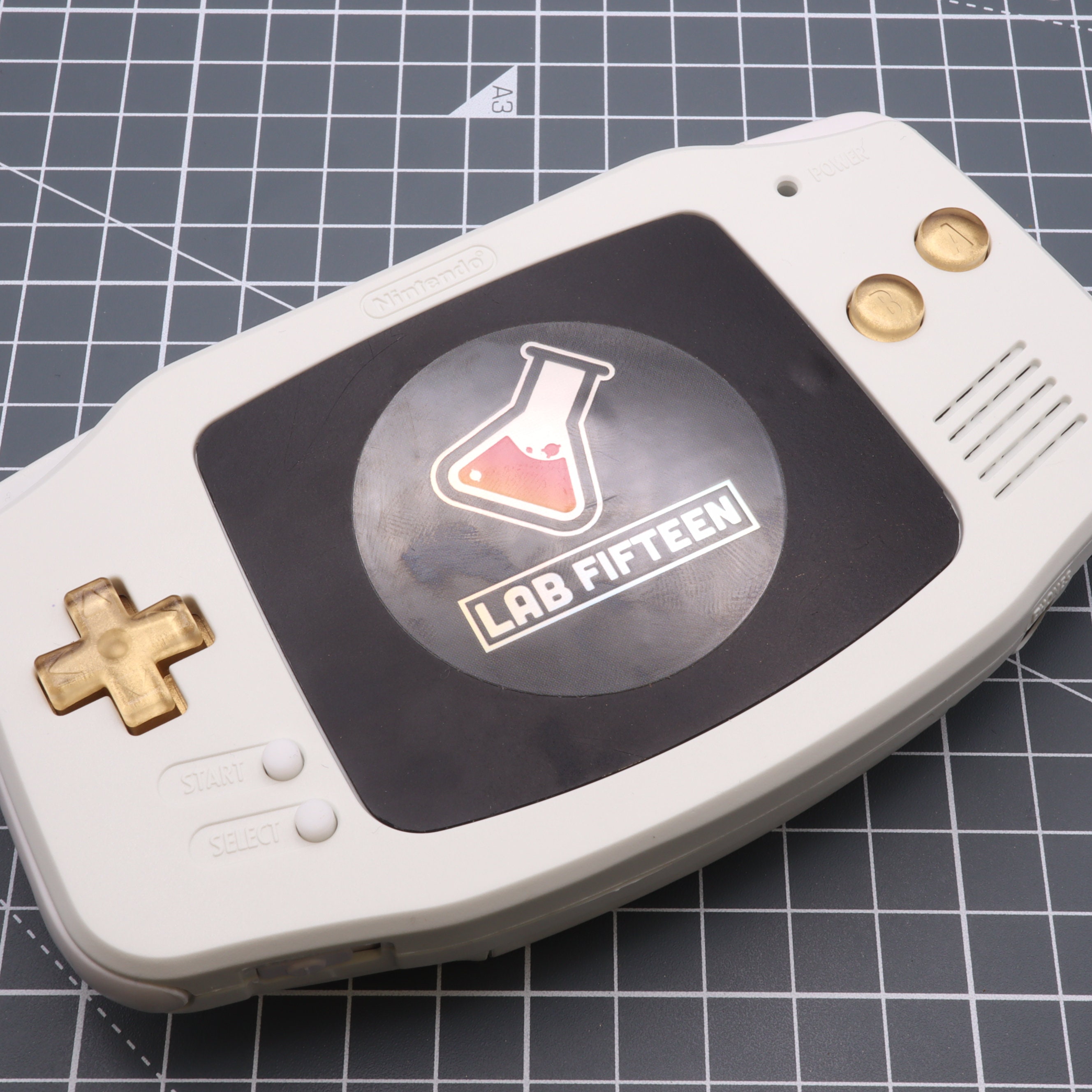 Game Boy Advance Custom Resin Buttons Metallic Gold - Etsy