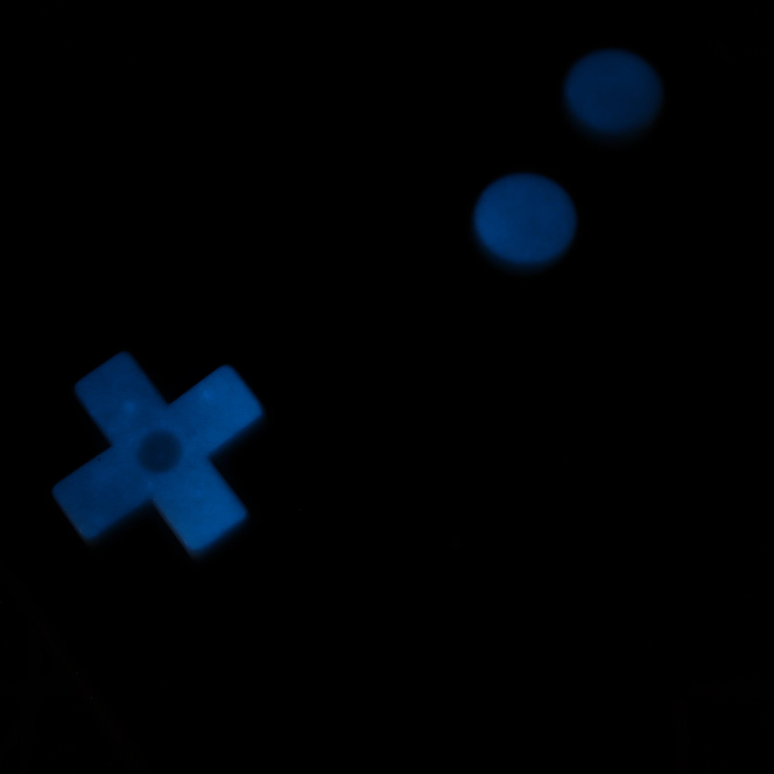 Game Boy Pocket Custom Resin Buttons Glow in the Dark Blue - Etsy