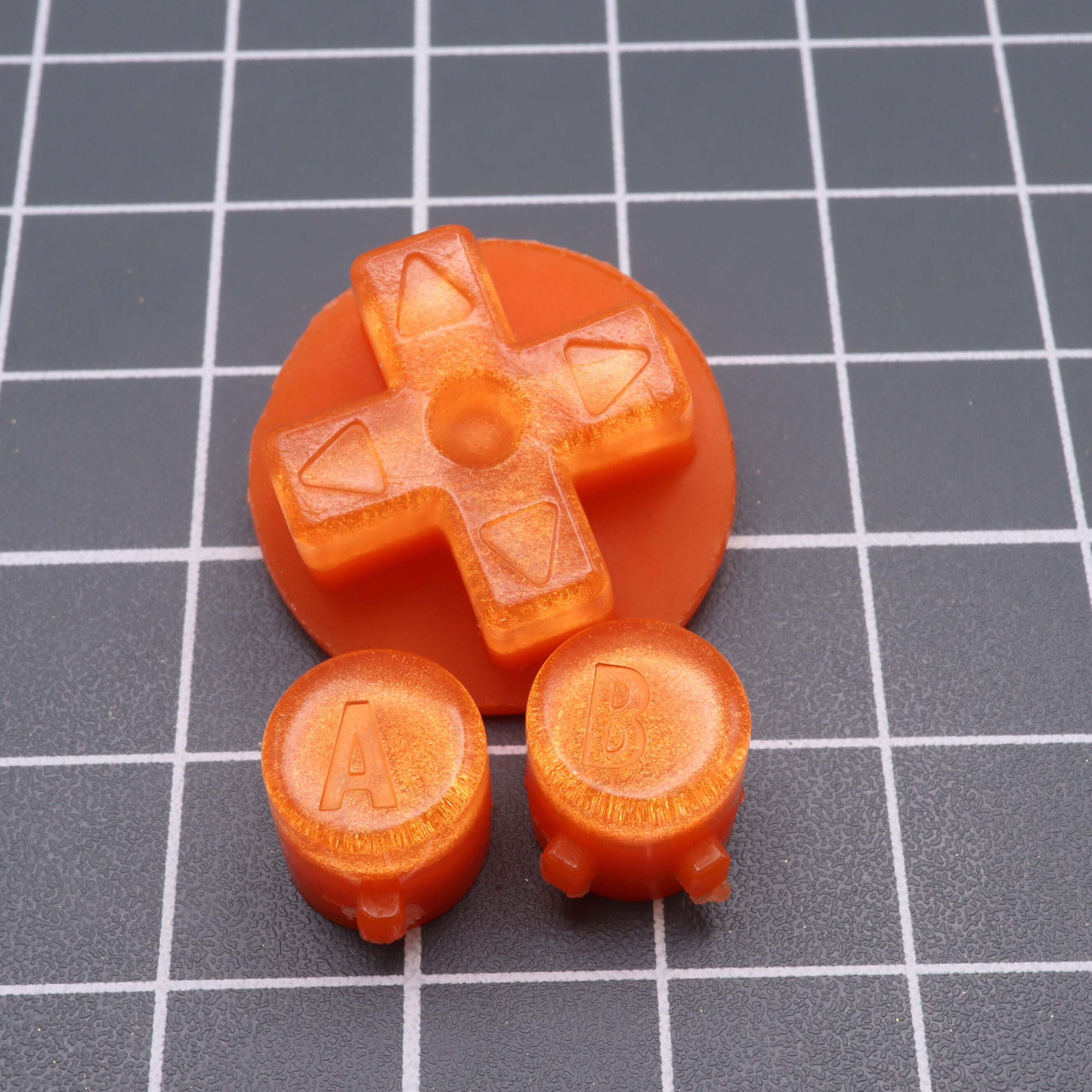 Game Boy Advance Custom Resin Buttons Orange Candy - Etsy